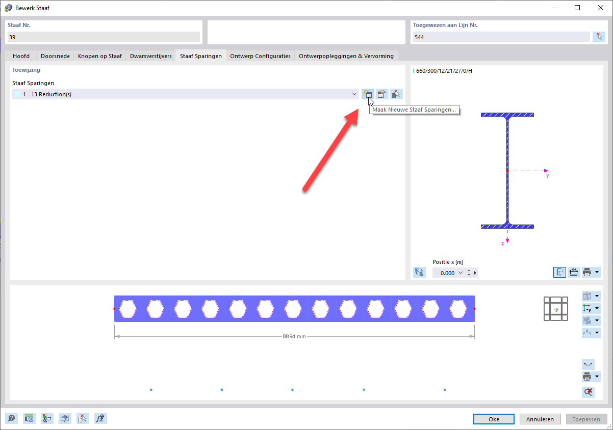 Raatliggers of Stalen Liggers met Sparingen controleren - Rekensoftware ...