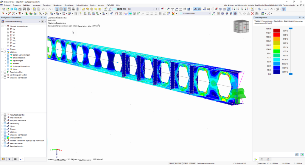 Raatliggers of Stalen Liggers met Sparingen controleren - Rekensoftware ...