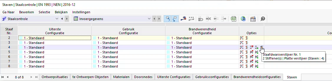Instellingen Controleren - Rekensoftware voor constructeurs en ingenieurs